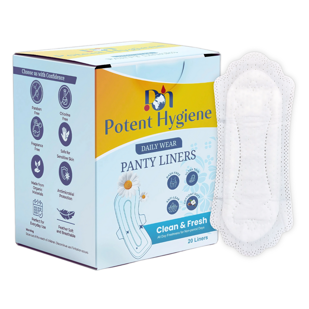 Organic Panty Liners – Potent Hygiene